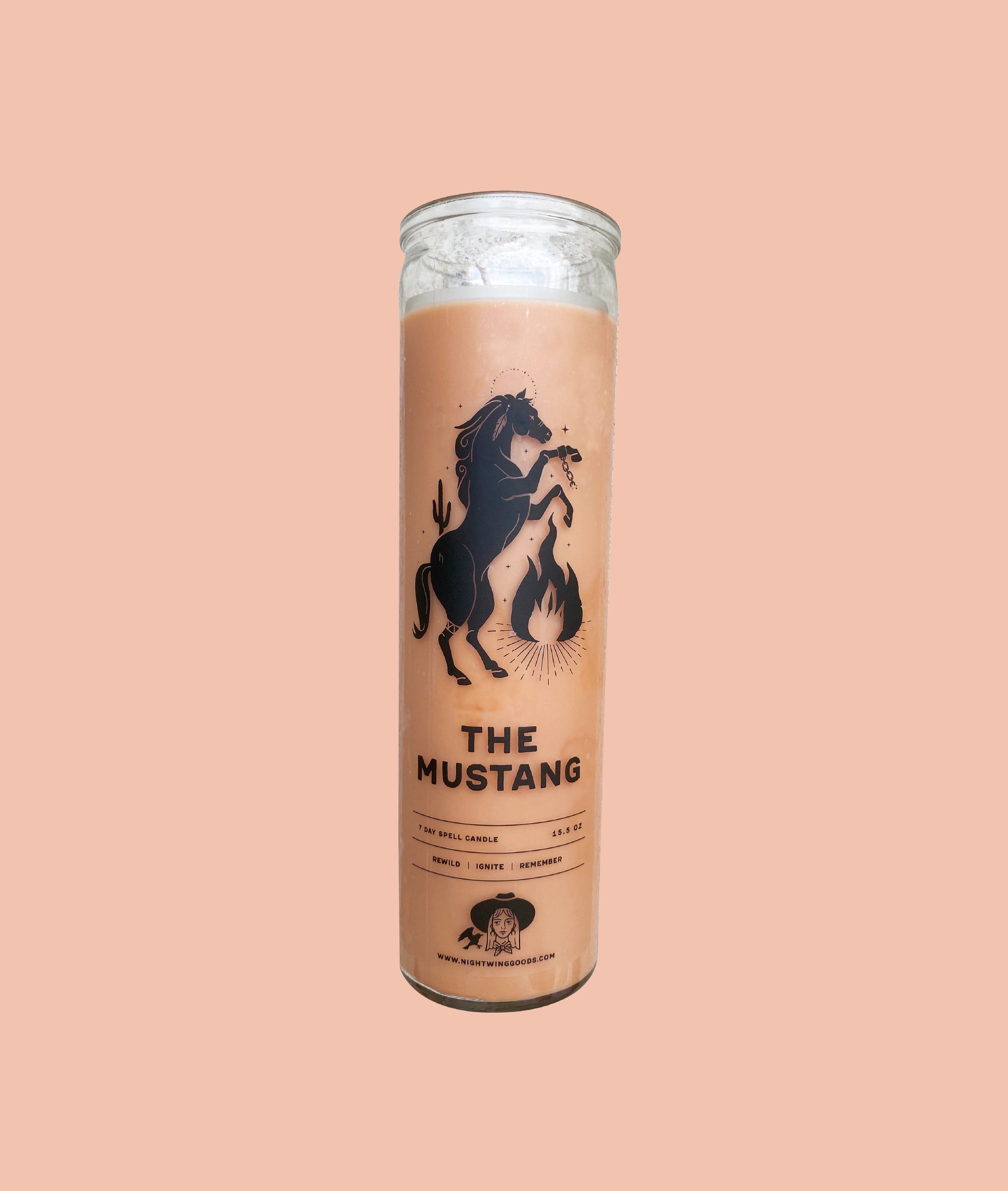 The Mustang 7 Day Spell Candle – Night Wing Goods